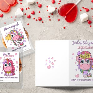 Printable Unicorn Valentine's Day Cards, Classroom Valentine's Day ...