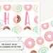 Donut Happy Birthday Banner, Editable Donut Birthday Party Decoration ...