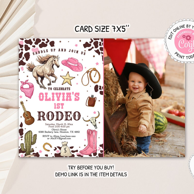 Rodeo Party Invitation - Etsy