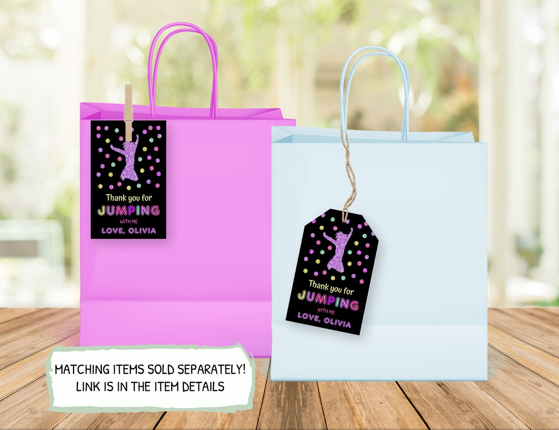 Editable Jump Chip Bag Template Snacks Treat Bag Wrapper | Etsy