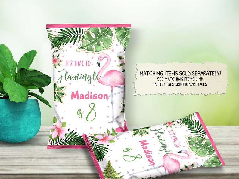 Editable Flamingo Custom Sign Tropical Flamingo Birthday | Etsy
