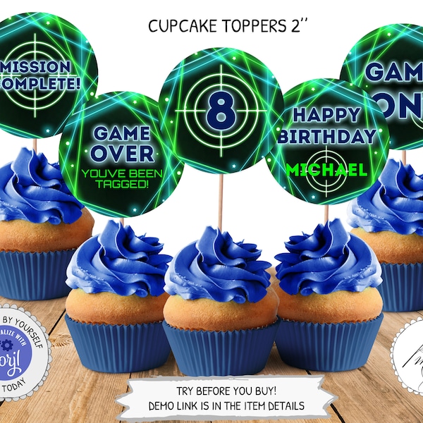 Laser Tag Cake - Etsy