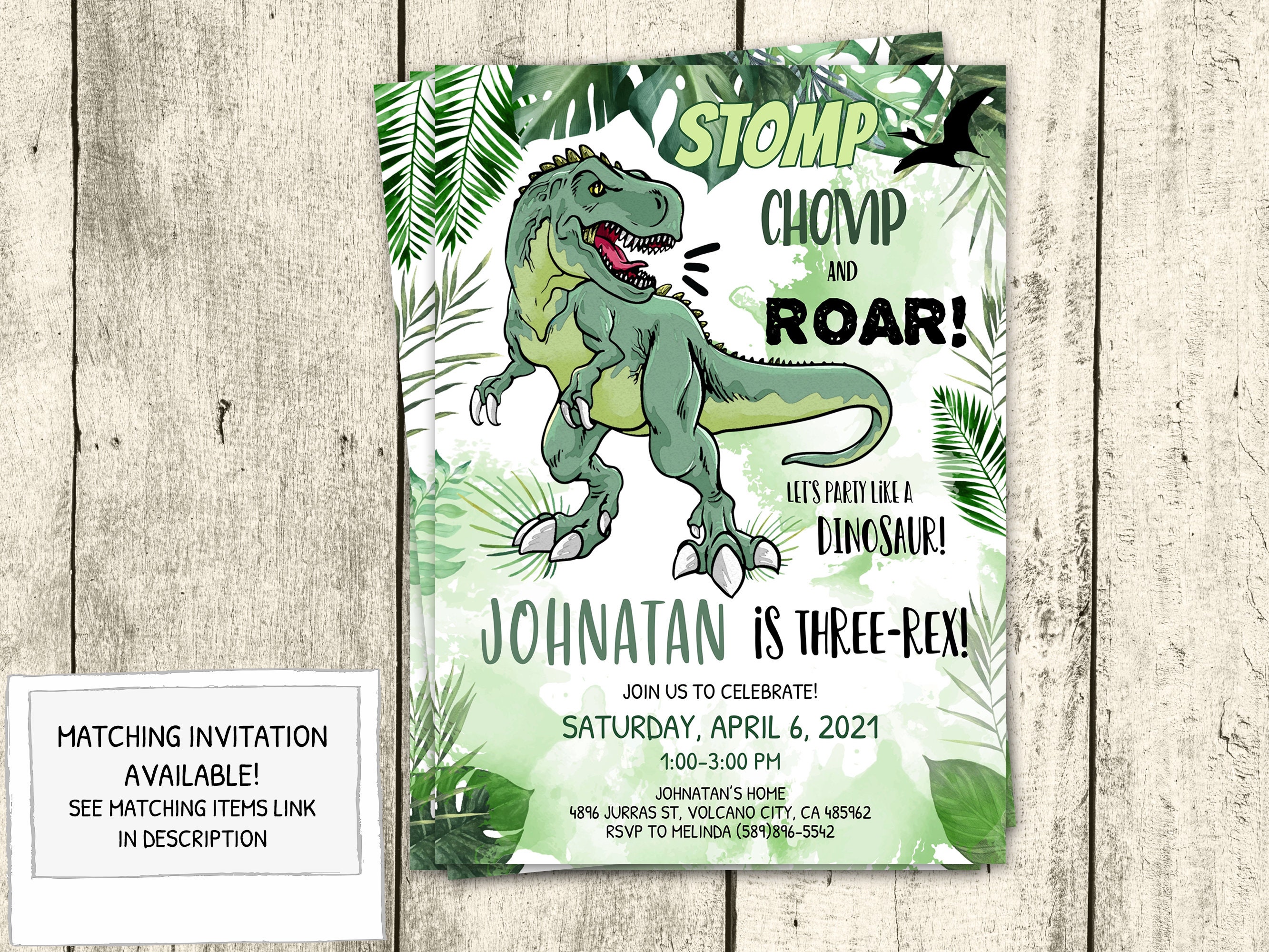 T-rex Water Bottle Label Editable Dinosaur Water Bottle - Etsy