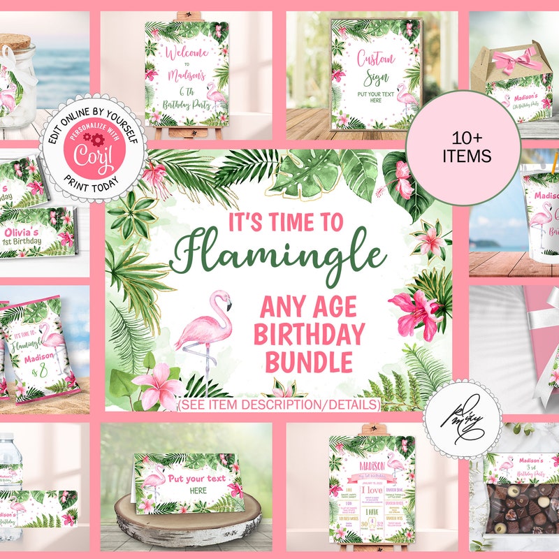 Flamingo Printables - Etsy