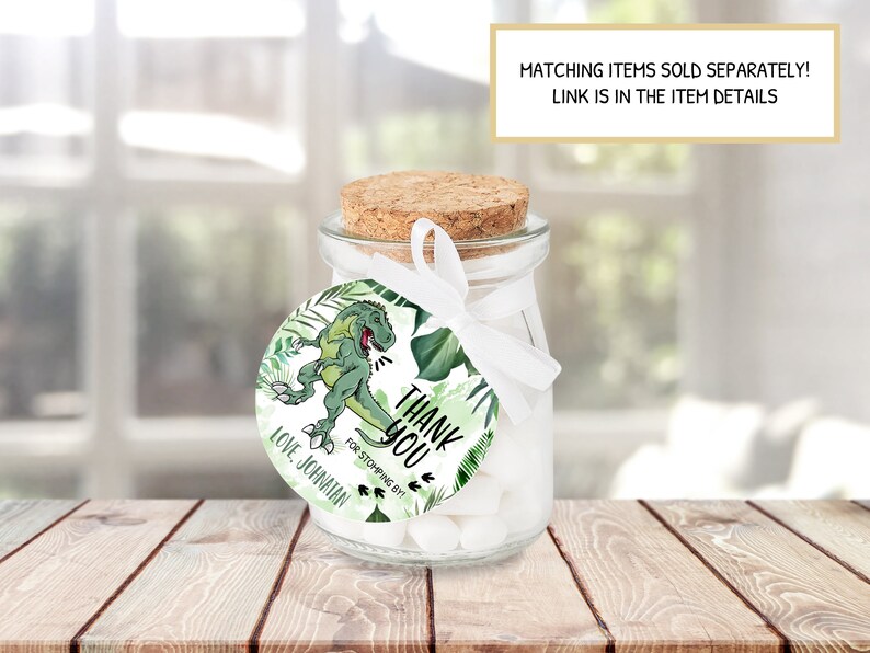 T-Rex Water Bottle Label Editable Dinosaur Water Bottle | Etsy