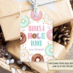 Donut Happy Birthday Banner Editable Donut Birthday Party | Etsy