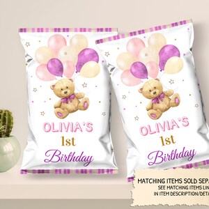 Editable Teddy Bear Welcome Sign Printable Birthday Girl - Etsy