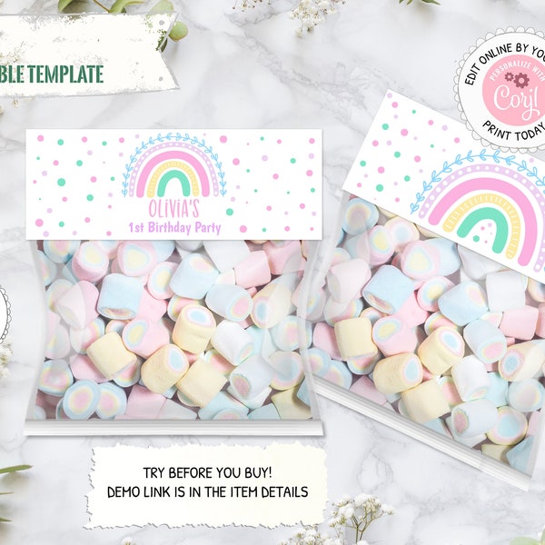Treat Bag Toppers - Etsy