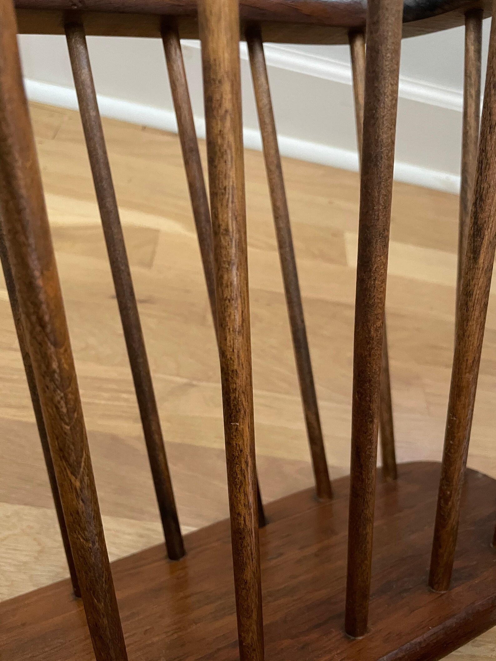 Vintage Cornwall Industries Mid Century Spindle Magazine Rack After ...