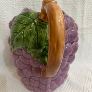 Vintage Purple Grapes Majolica Pottery Pitcher - Etsy