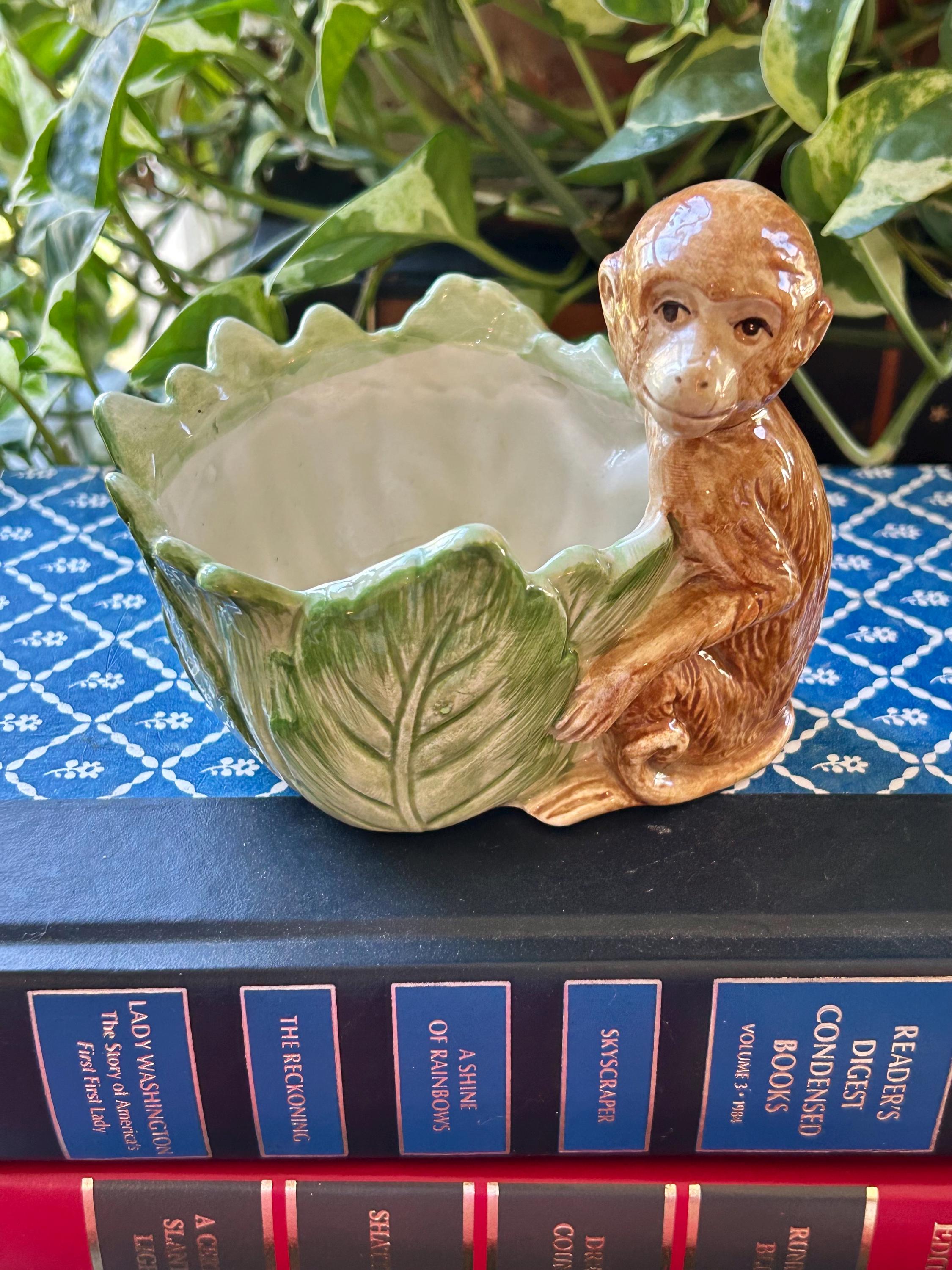 1986 Fitz and Floyd “rainforest” Monkey Candle Holder - Etsy