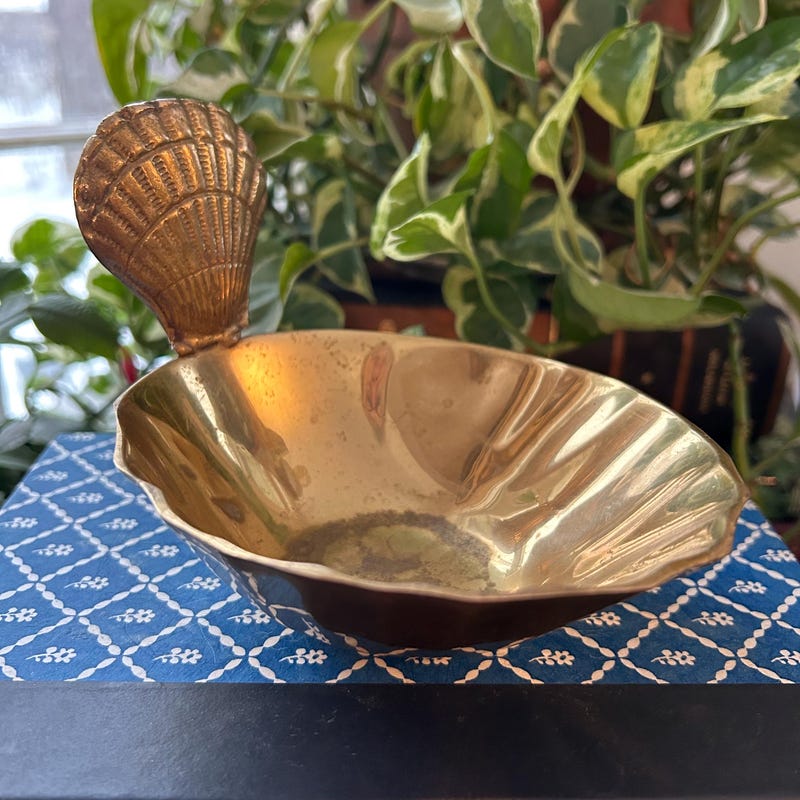 Brass Shell Dish - Etsy