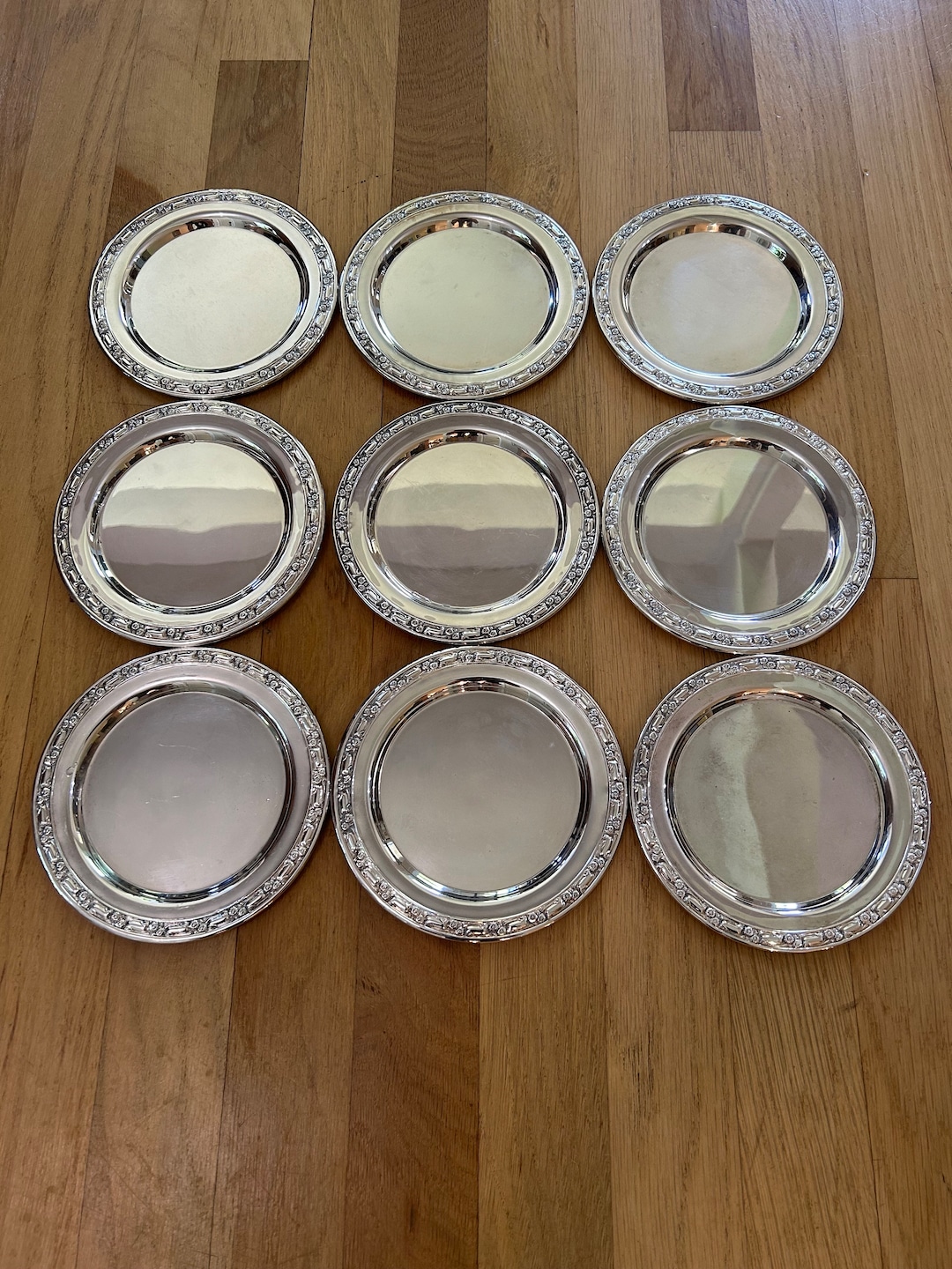 1970s Oneida park Lane 5.5 Silver Plate Bread Plates a Set of 9 - Etsy