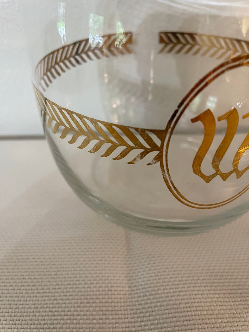 Vintage Libbey Laurel Leaf Decanter Set – Monogrammed “W”, 1950s - Etsy
