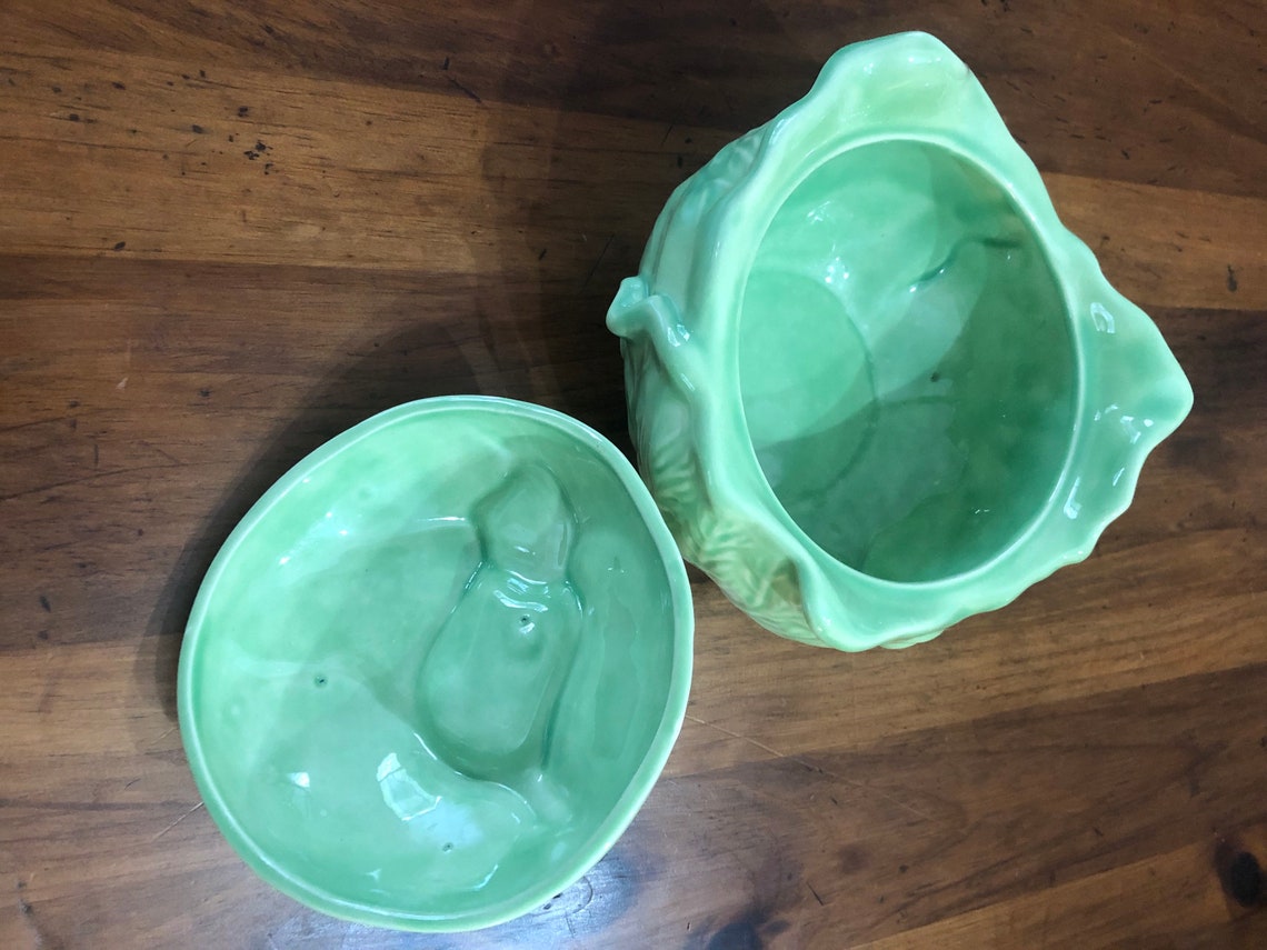 Vintage Holland Mold Lettuce Bowl With Lid - Etsy