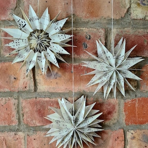 Handmade Paper Stars (pack of 3) - Etsy