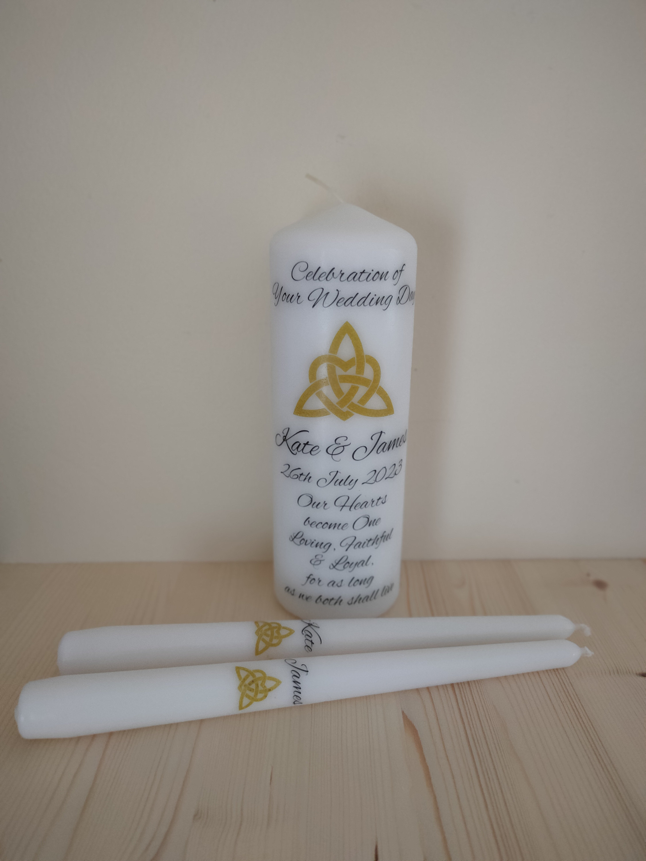 Unity Candle Set Custom Wedding Unity Candle Ceremony - Etsy