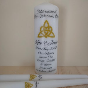 Unity Candle Set - Custom Wedding Unity Candle - Ceremony Candles ...