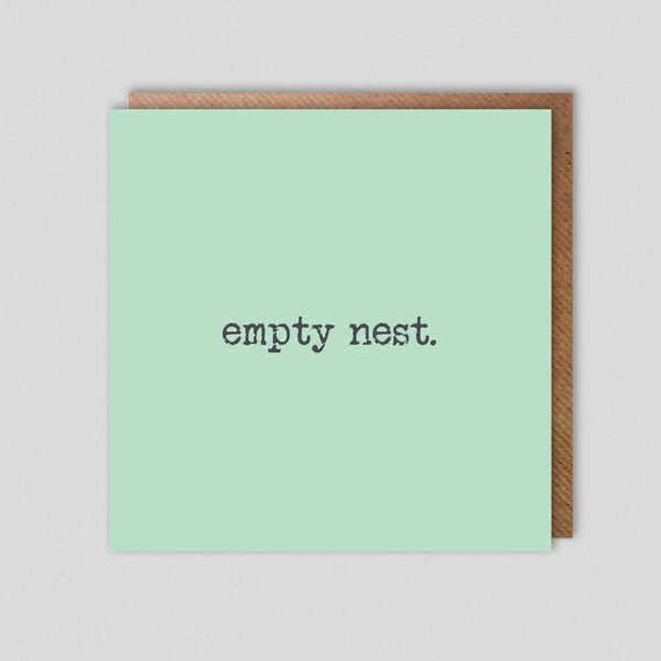 Empty Nest Card - Etsy