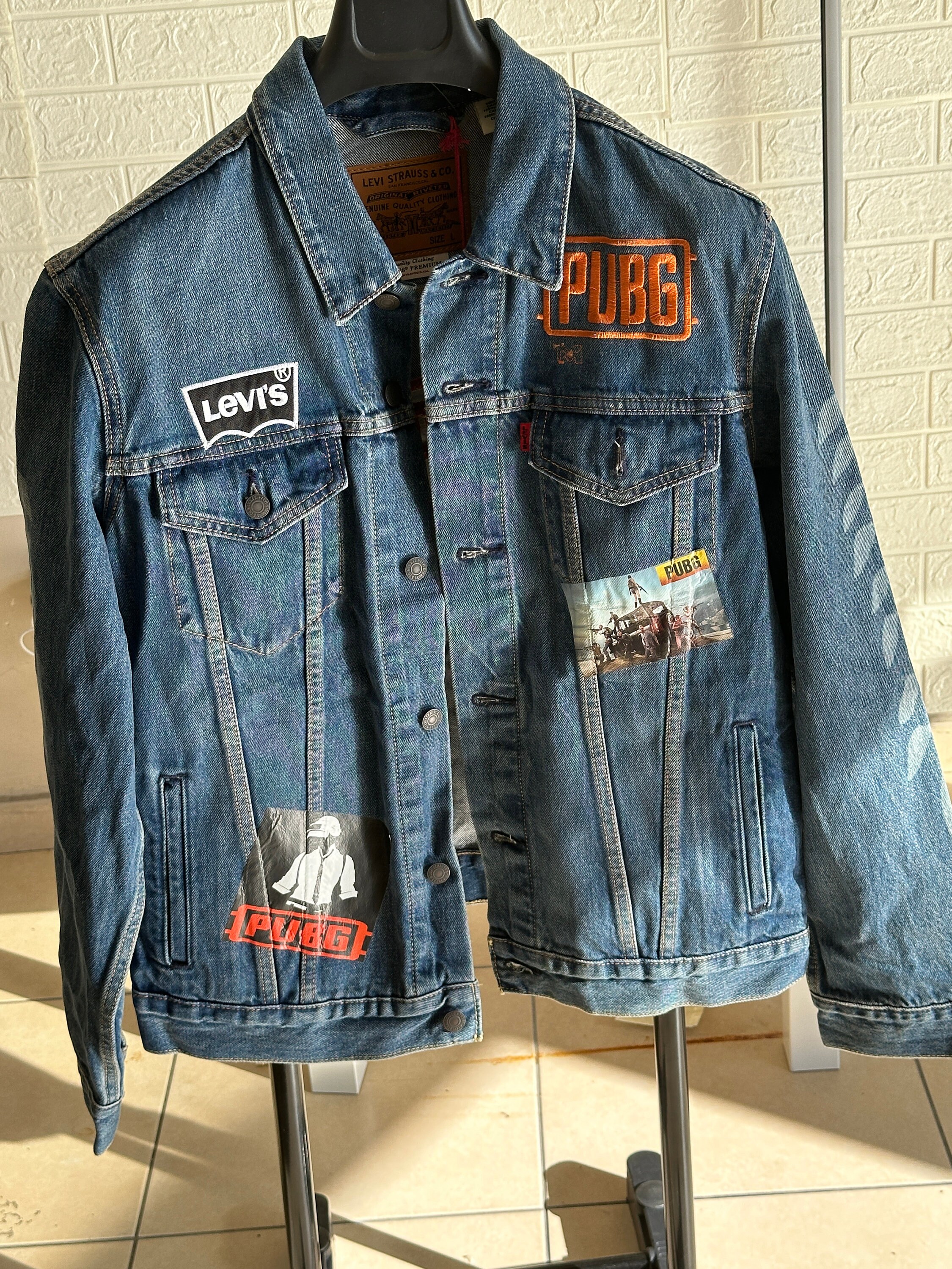 Stk7 Levi's Trucker Jacket Hand Made Design Pubg Mobile X Levis Vintage ...
