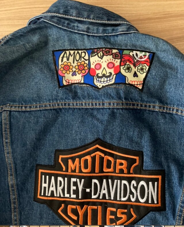Stk9 Levi's Trucker Jacket Hand Made Design Harley Davidson X Levis ...