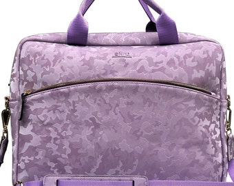 Purple Leather Laptop Bag - Etsy