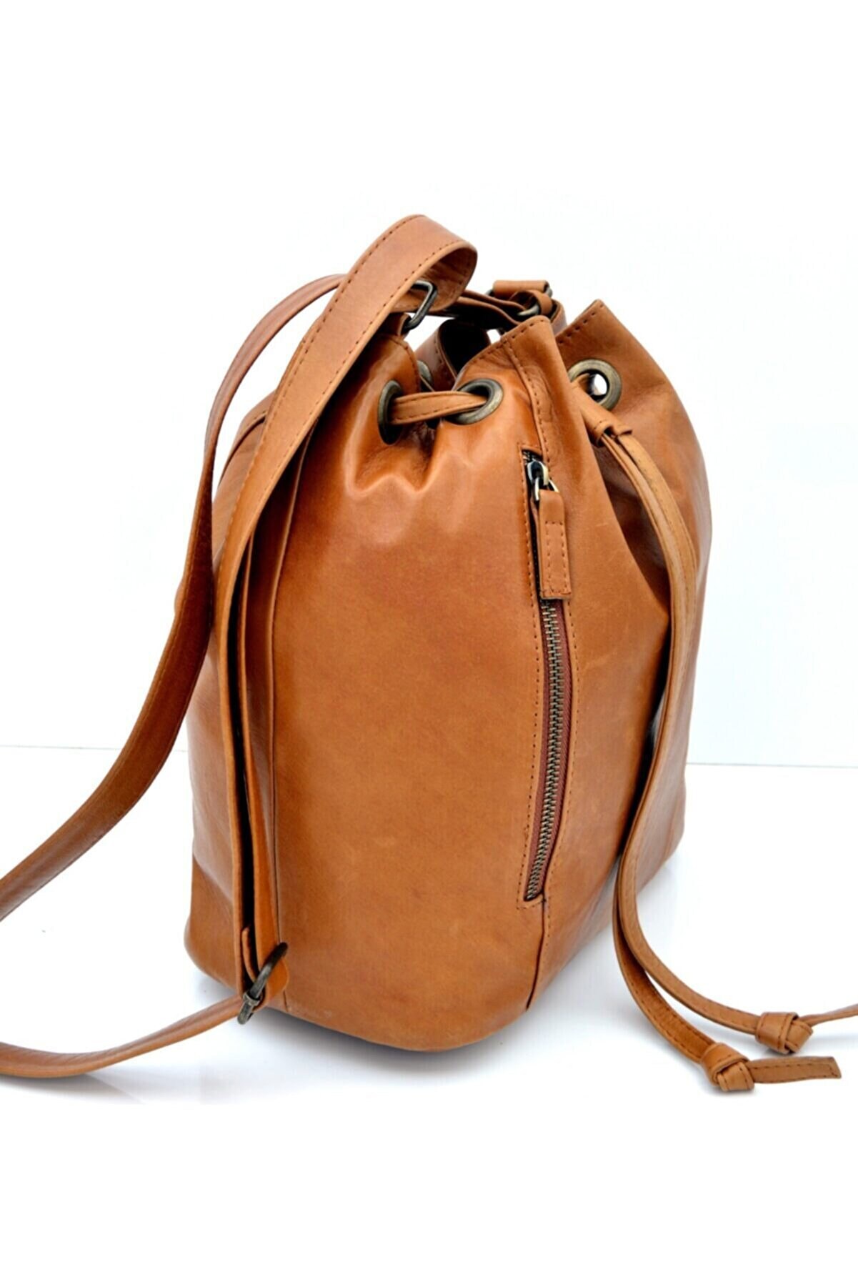 Taba Color Genuine Handmade Woman Leather Bag, Shoulder Bag , Hand Bag ...