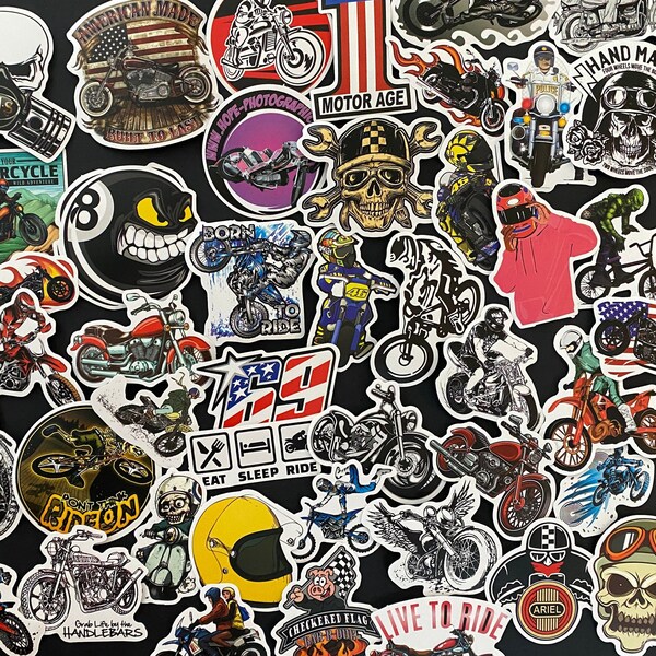 Motorcycle Sticker - Etsy