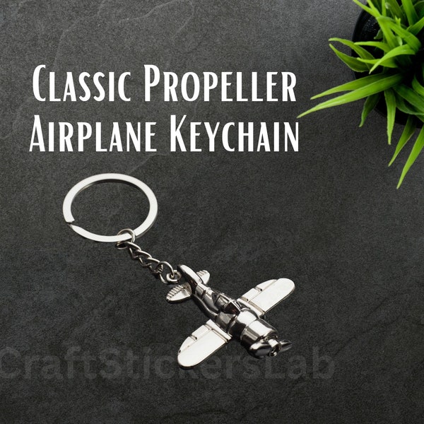 Airplane Keychain - Etsy