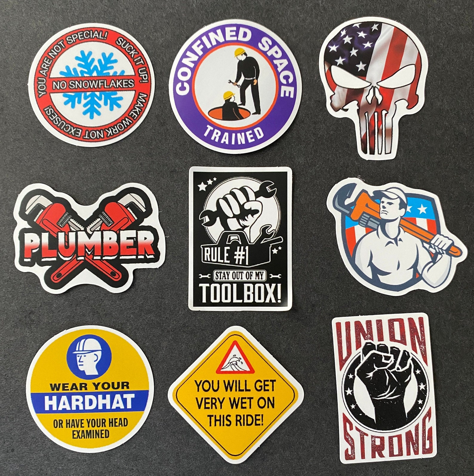 100pcs Funny Construction Hard Hat Welding Themed Waterproof - Etsy