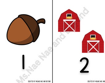 Fall Leaves Counting Cards Clip Cards Montessori - Etsy