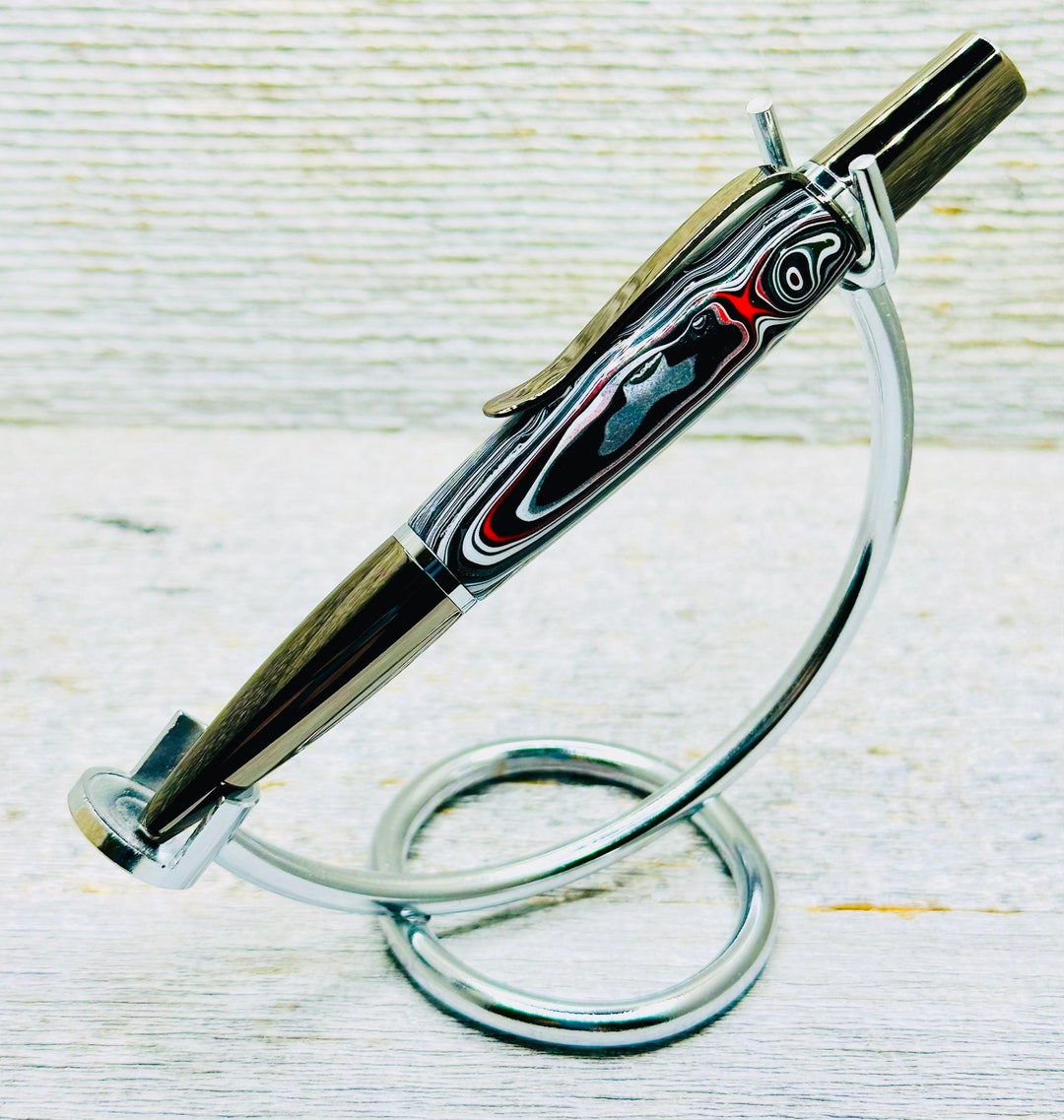 Ares Ballpoint Pen in A Black TI & Rhodium Finish With A - Etsy
