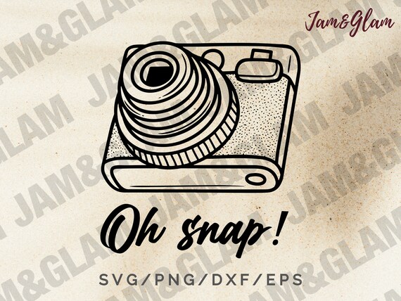 Camera SVG Photographer Gift svg Oh Snap SVG Vintage Retro | Etsy