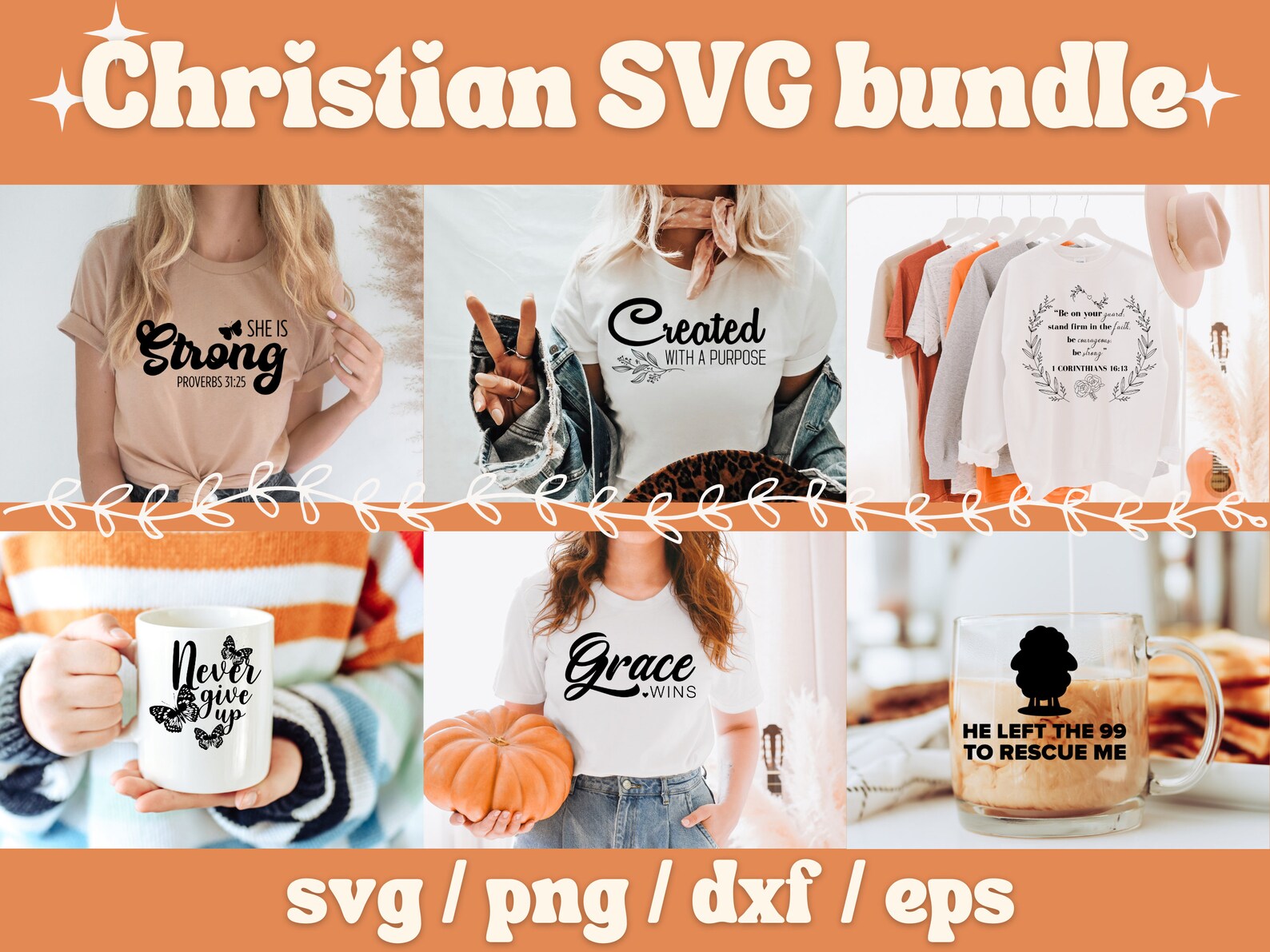 Christian Svg Bundle Mom Life Svg Blessed Svg Inspirational - Etsy
