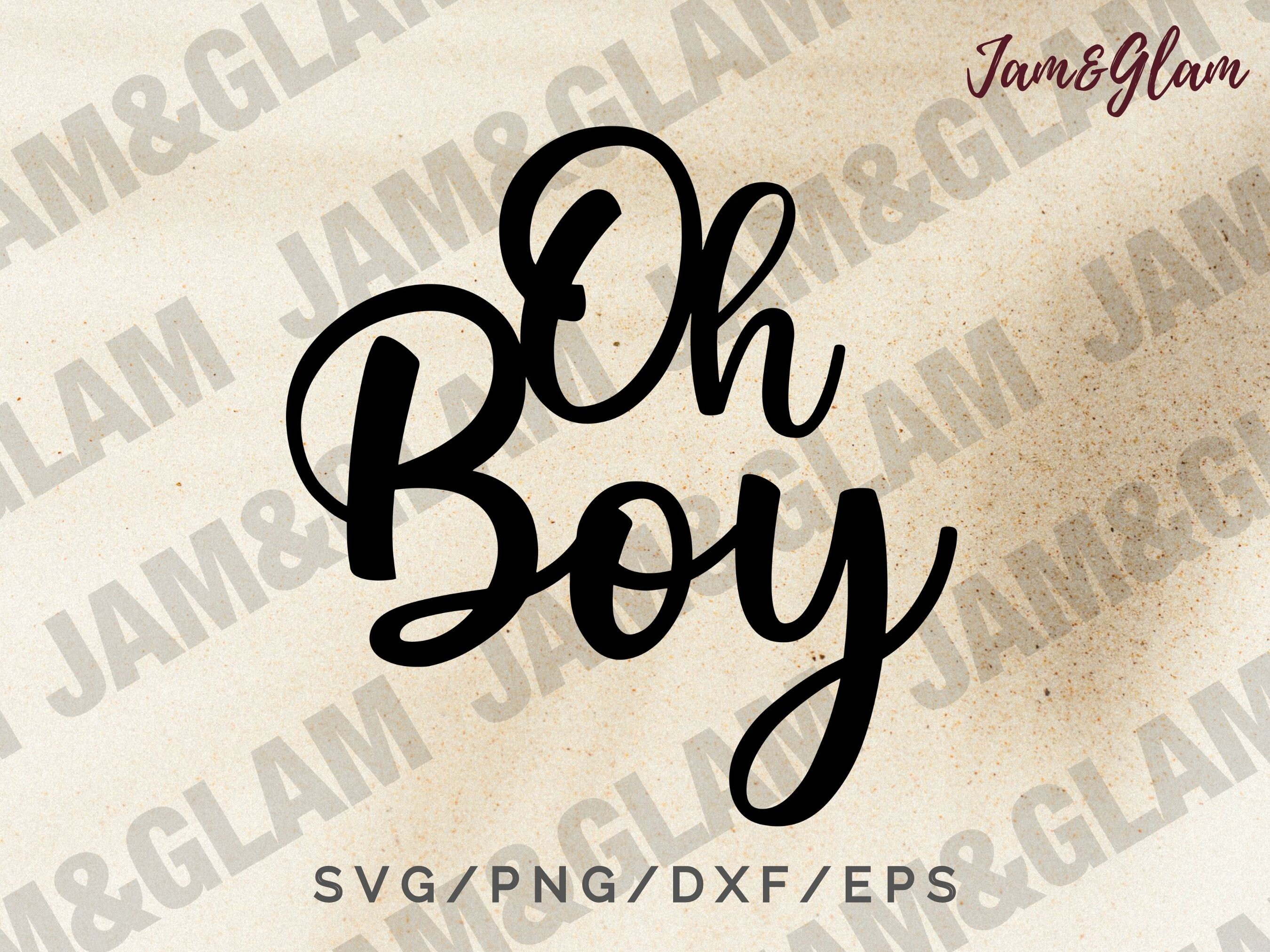 Oh Boy SVG DIGITAL FILE Cake Topper Svg Files for Cricut - Etsy