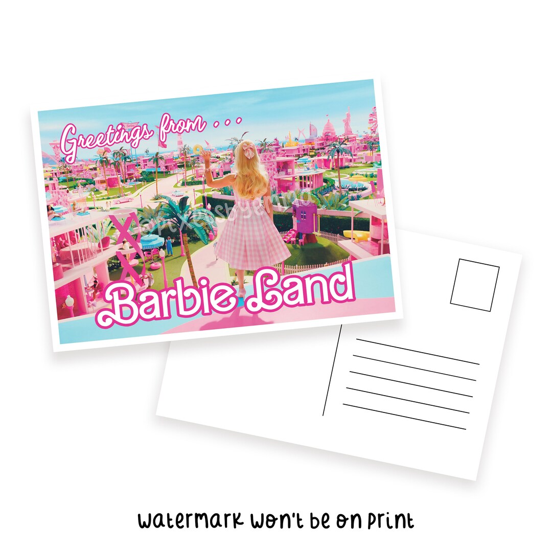 The Barbie Movie Postcard Perfect for Barbie Themed Parties - Etsy UK