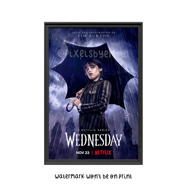 Wednesday Adams Poster - Etsy