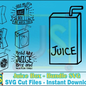Juice Box SVG Bundle: Cricut & Silhouette Cut Files (digital Download ...