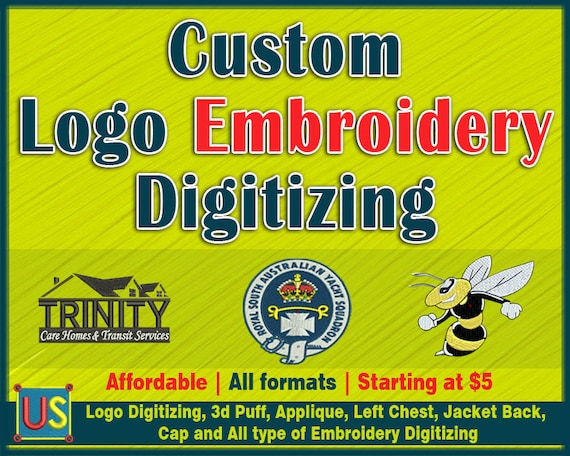 Custom Embroidery Digitizing Embroidery Digitizing Service | Etsy