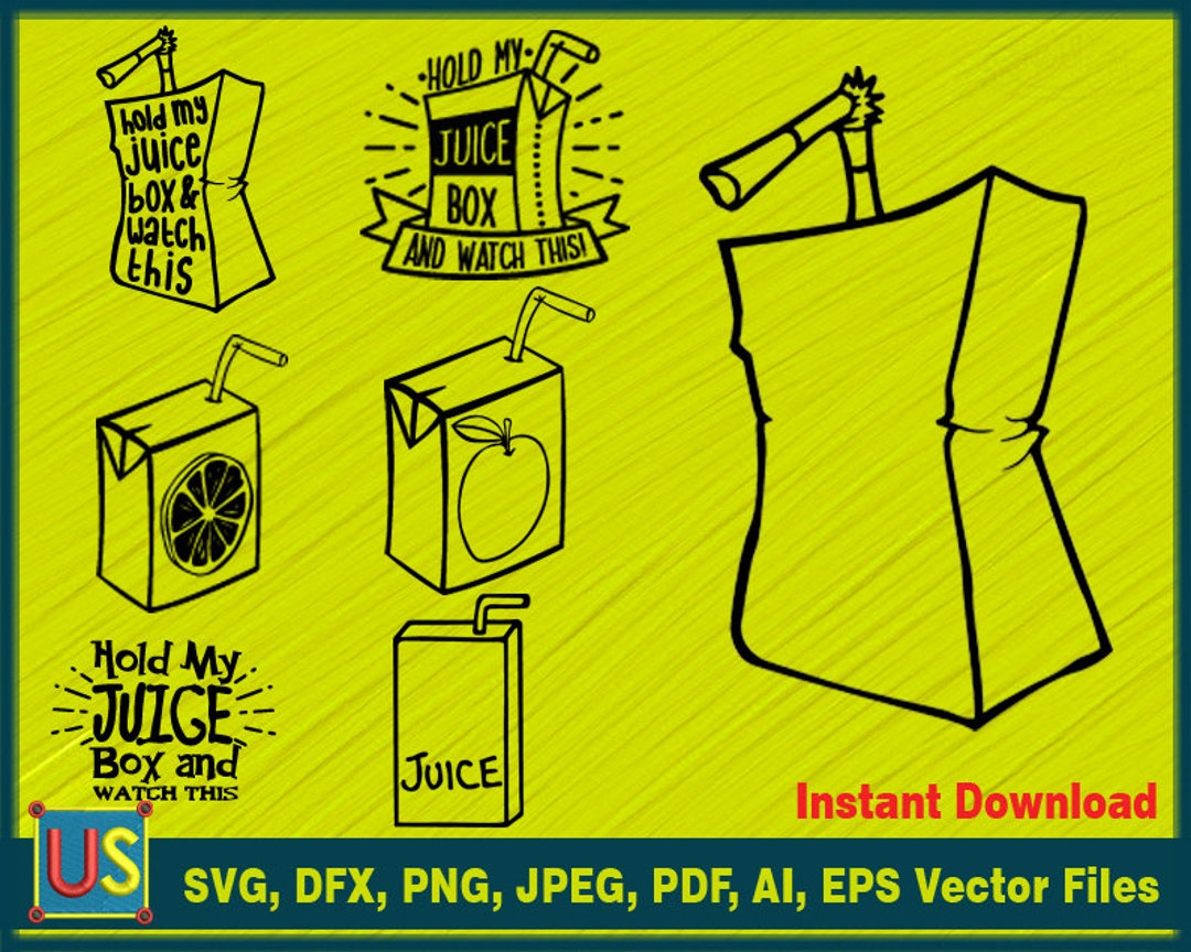 Juice Box - Bundle Pack - Cut File for Cricut, Silhouette - INSTANT ...