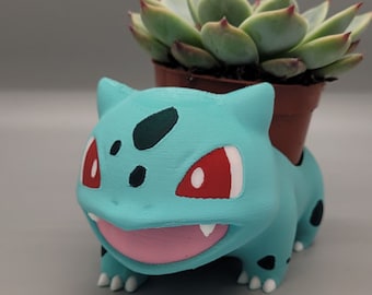 Bulbasaur Planter Adorable Paintable Pokemon Inspired Plant Pot Perfect ...