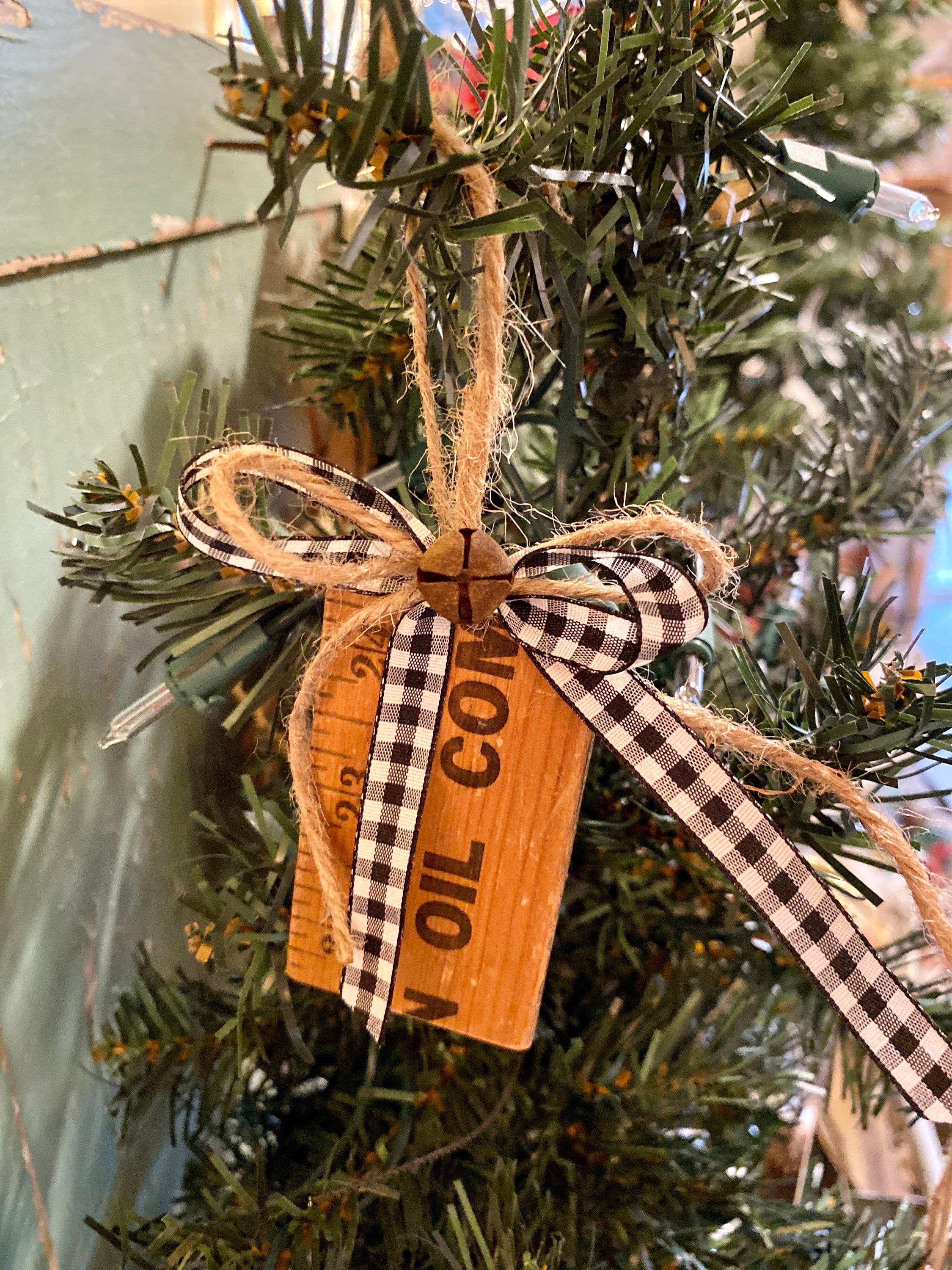 Salvaged Ruler Christmas Ornament - Etsy Sweden