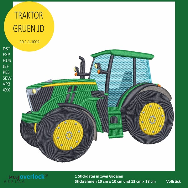 Stickdatei traktor - Etsy.de
