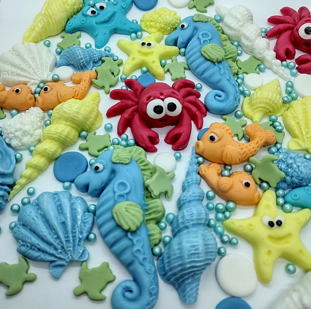 Edible Under the Sea Cake Toppers Decorations - Etsy