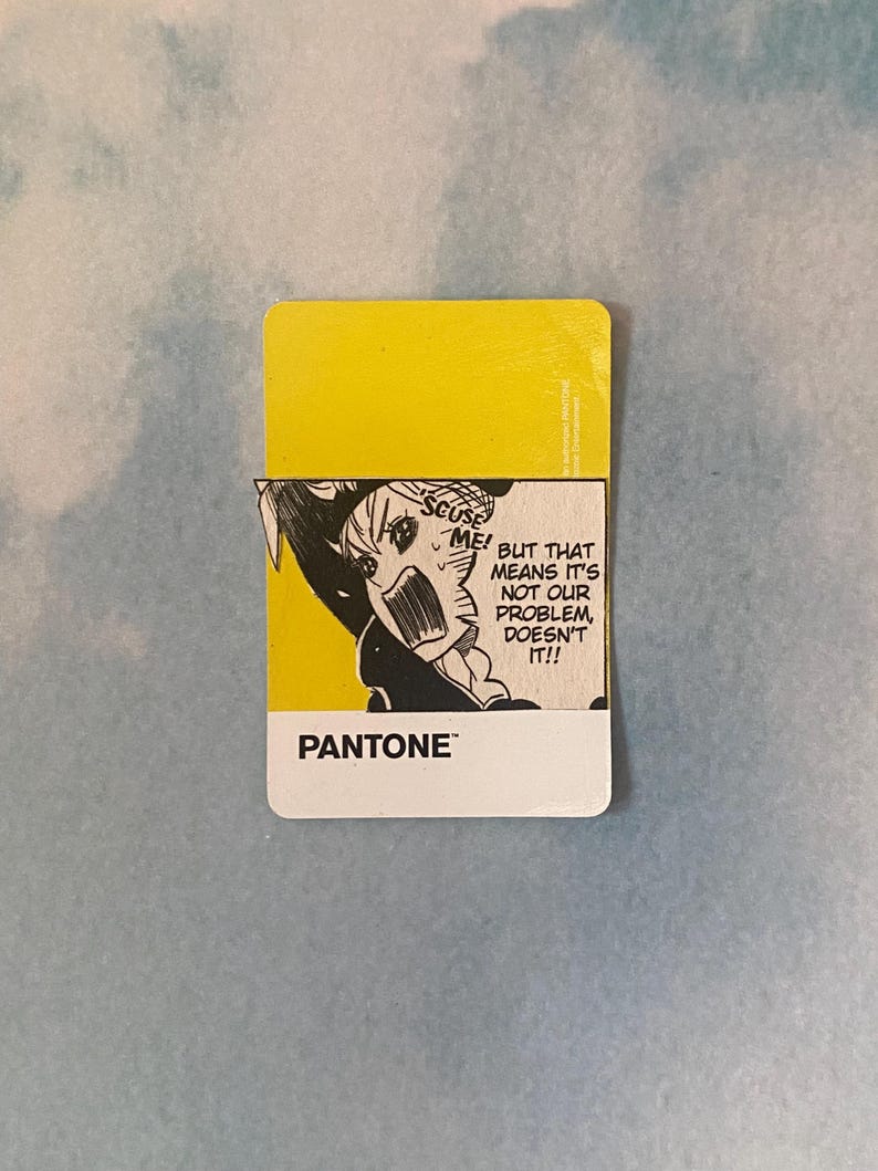Pantone Anime Manga Character Mini Photocards - Etsy