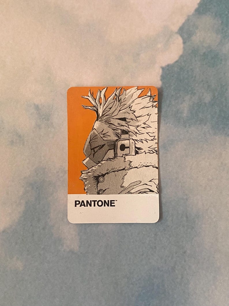 Pantone Anime Manga Character Mini Photocards - Etsy