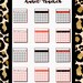 Habit Tracker: Cheetah Design (PDF) - Etsy