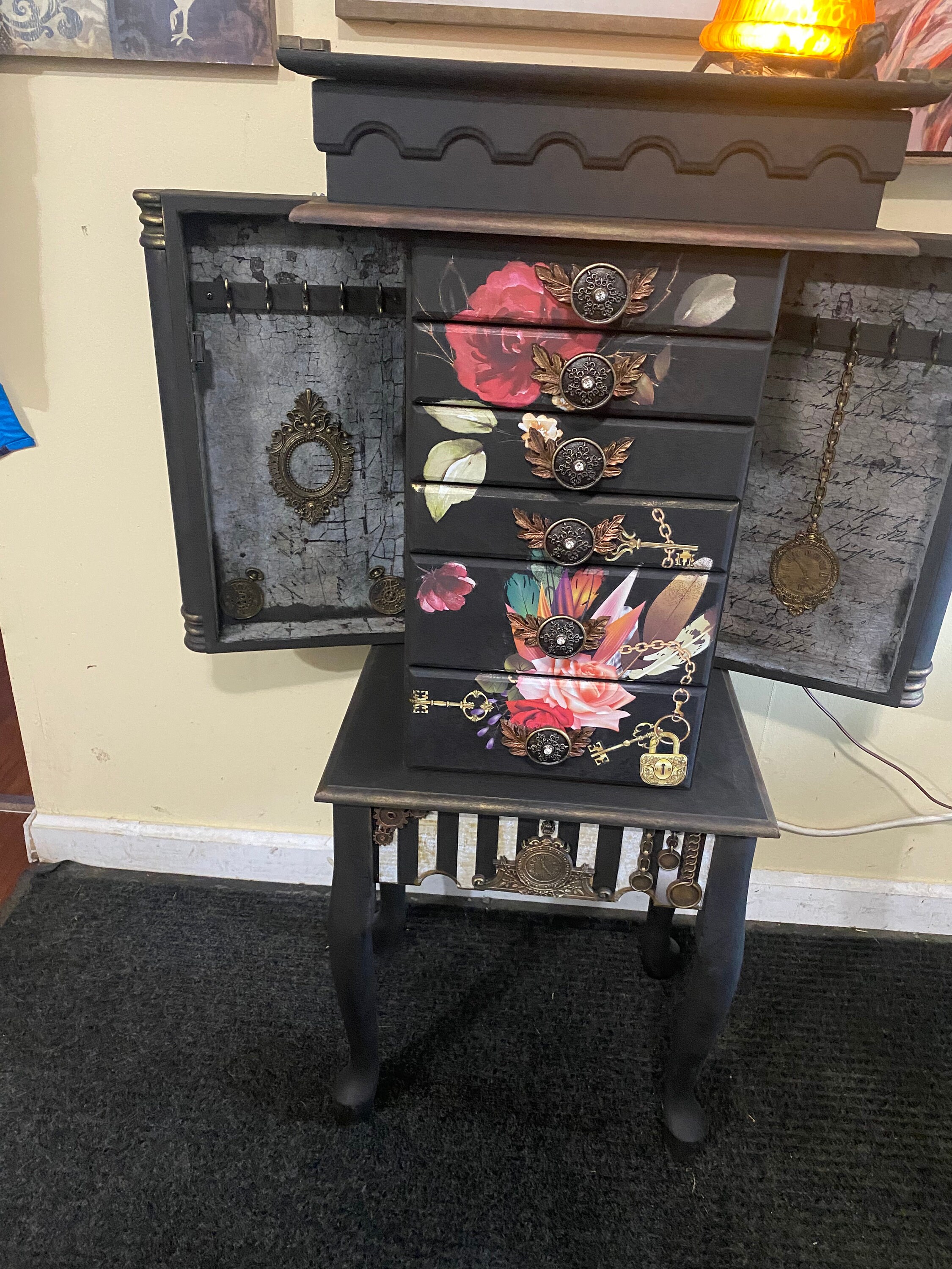 Steampunk Glam Jewelry Armoire - Etsy