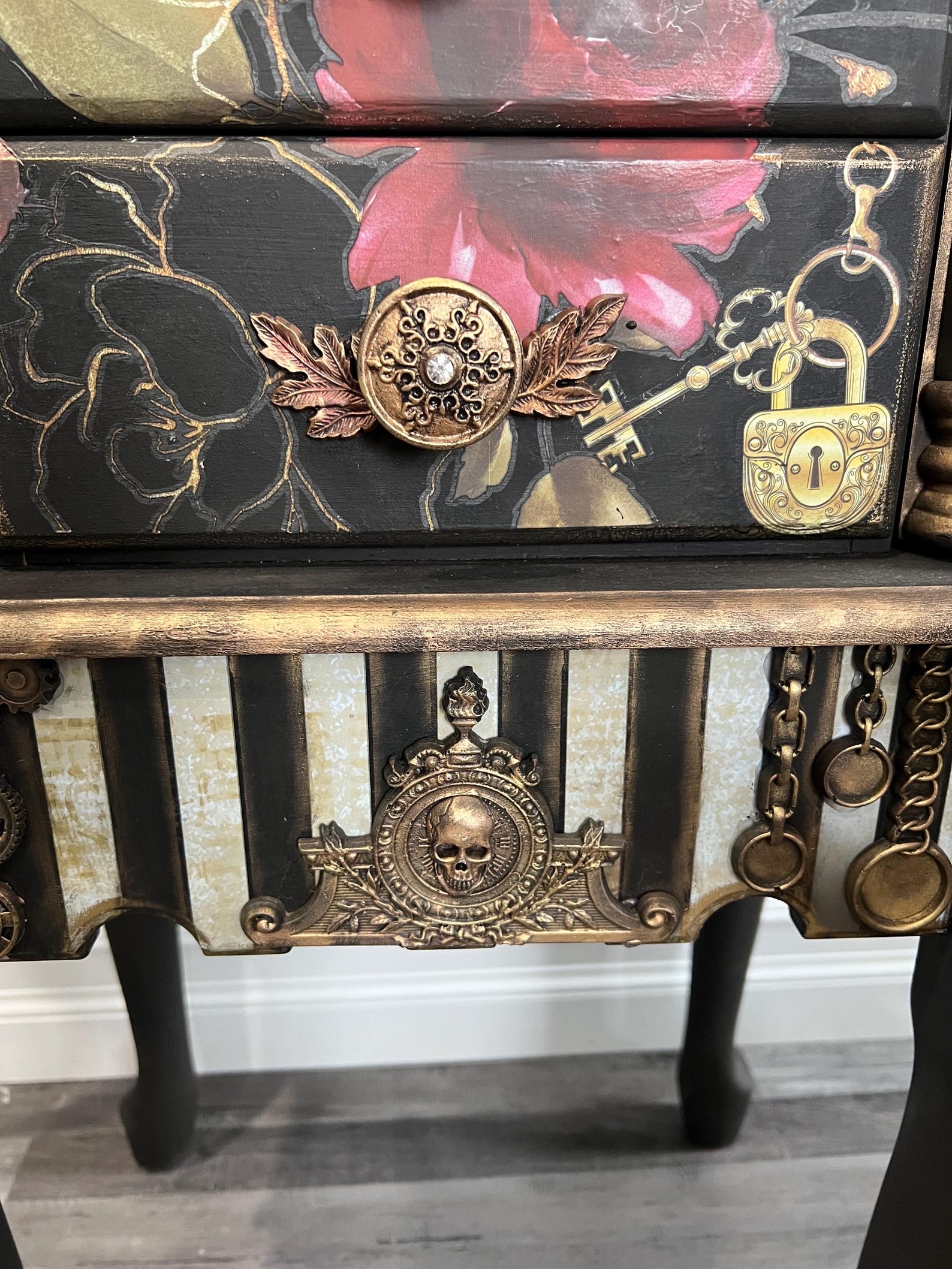 Goth-steampunk Jewelry Armoire - Etsy