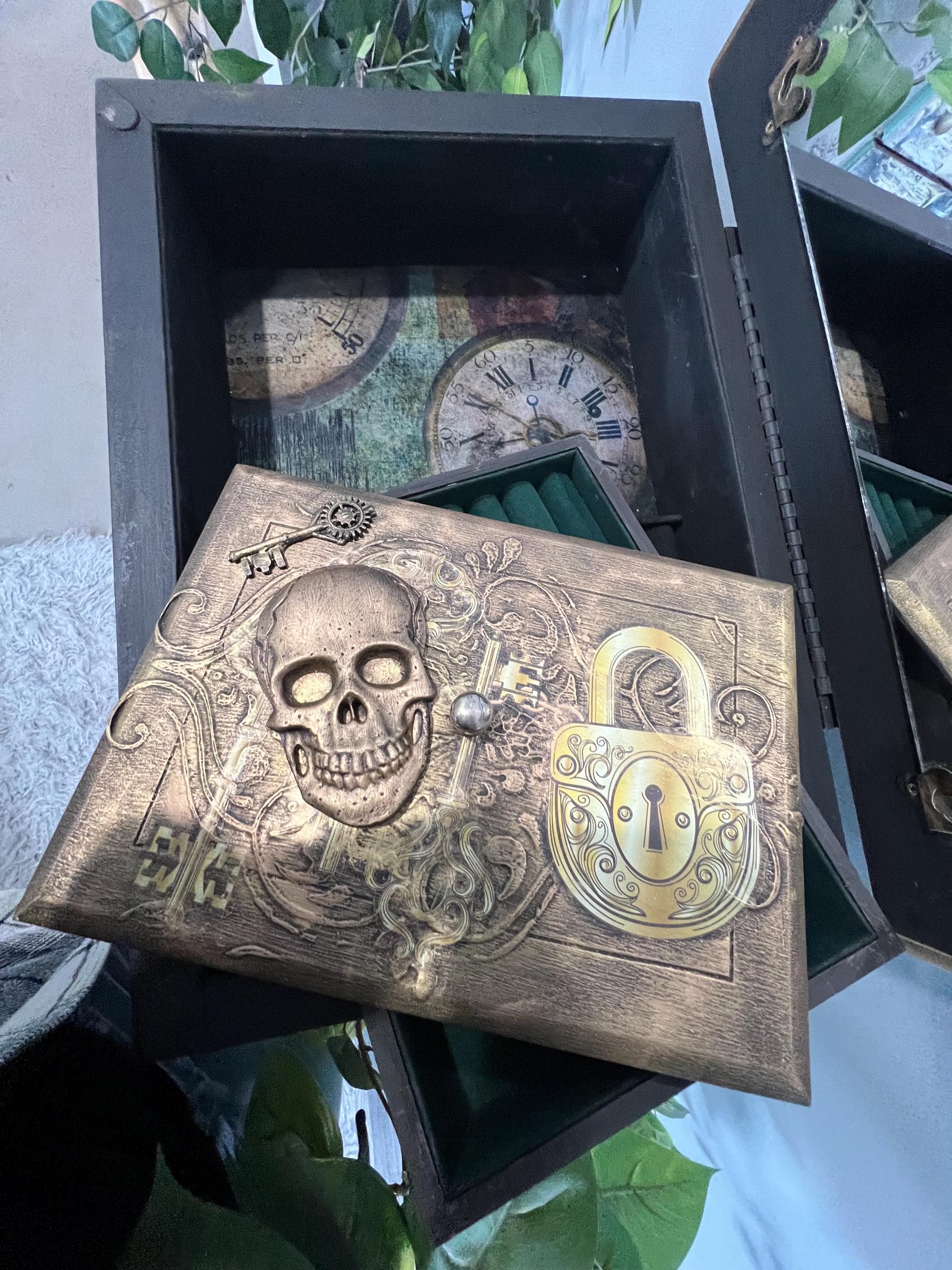 Goth-steampunk Jewelry Armoire - Etsy